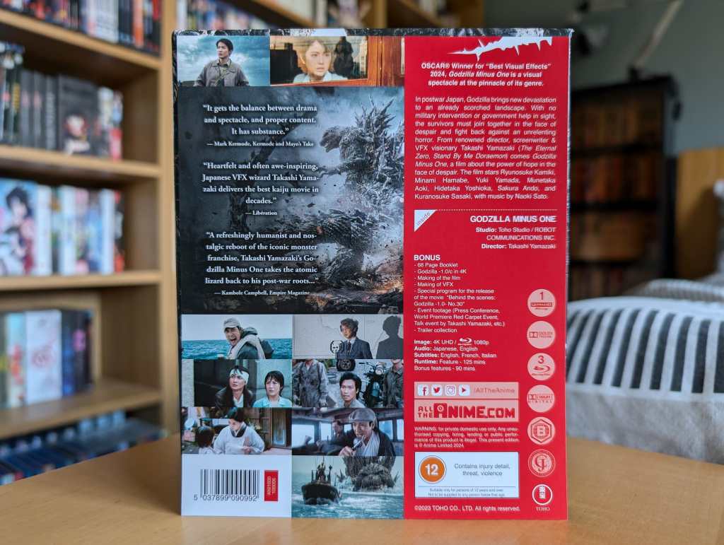 Godzilla Minus One (Deluxe Edition 4K Ultra HD & Blu-ray) Unboxing ...